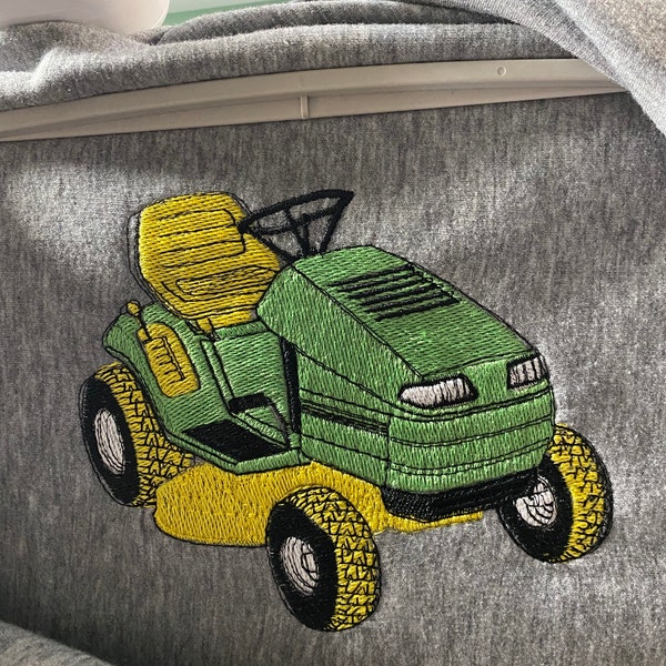 Riding Lawn Mower Machine Embroidery Design, Embroidery Designs ...