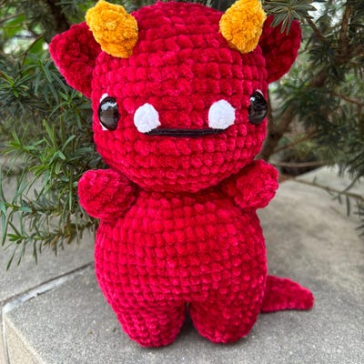 Crochet Pattern Chubby Devil Monster // Demon Crochet Pattern // Cute ...
