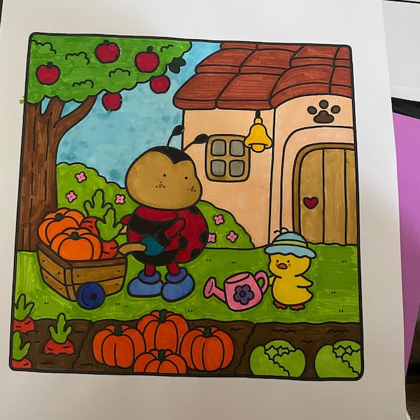 Comfy Days: Super Cute Animal Characters in Cozy Hygge Moments Coloring ...