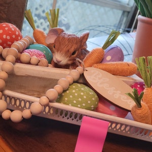 Berry Rag Balls Tiered Tray Decor, Cherry Dough Bowl Filler, Farmhouse ...