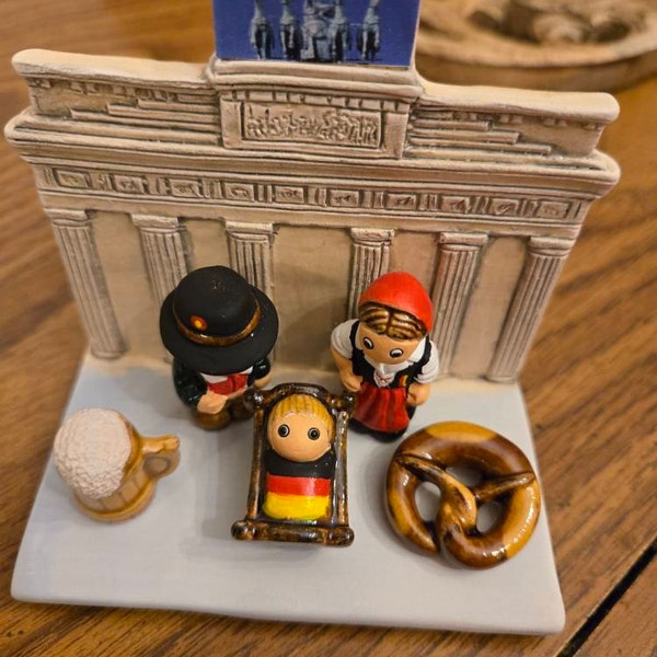 Mexican "b" Nativity Scene - Handmade in Clay - 1 Block - 3.1"x2"x3.1 ...