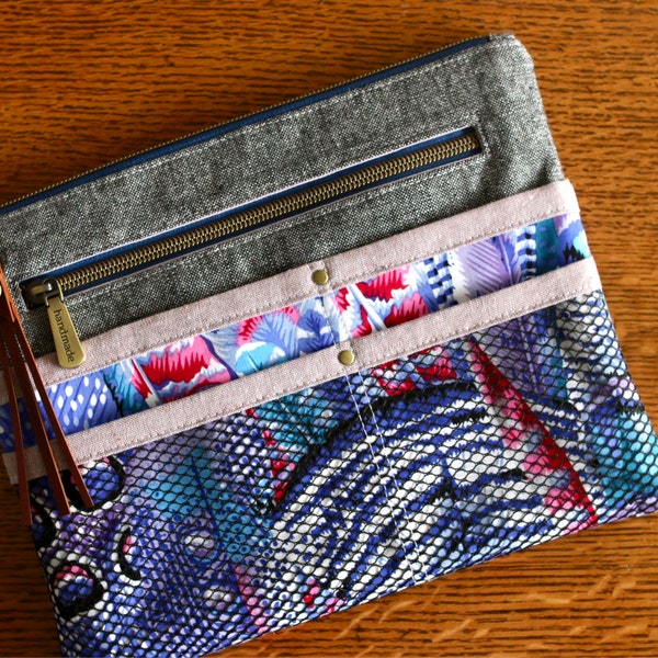 Purse Organizer, PDF Sewing Pattern, Instant Download, Zipper Pouch ...