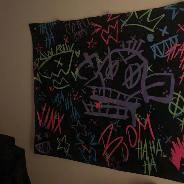 Jinx Graffiti Arcane League of Legends Shirt - Jinx Vi Arcane Shirt ...