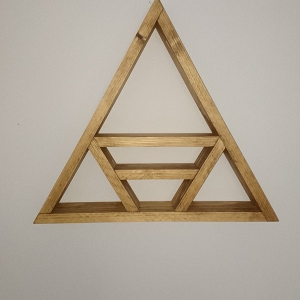 Altar, Crystal Pyramid, Pyramid Shelf, Triangle Altar, Wooden Altar ...