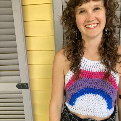 Lesbian Pride Crochet Top - Etsy