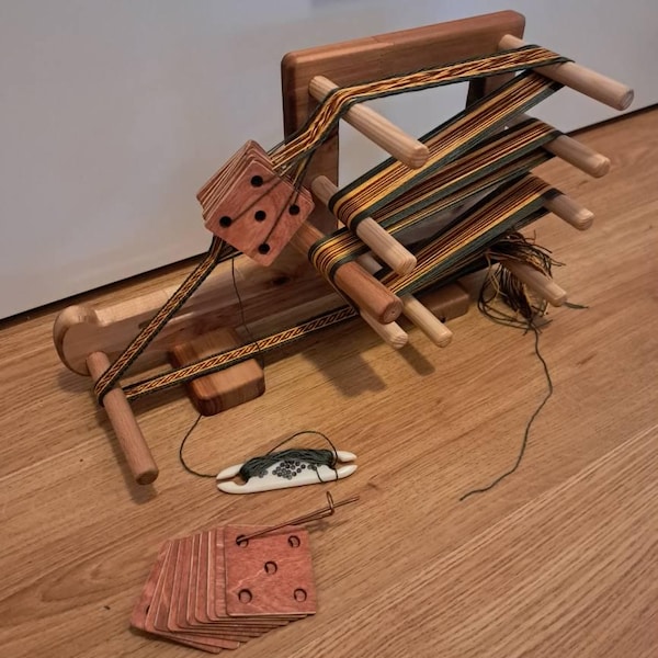 Tablet Weaving Cards /5 Holes Weaving Cards/ Wooden Tablets / Set of 8 ...