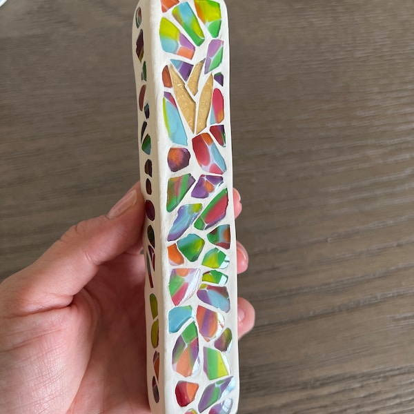 Mezuzah Smashed Wedding Glass Shards, Mosaic Mezuzah With Your Chuppah ...