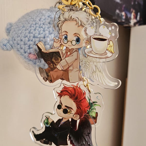 Spn,supernatural,dean,castiel,clip,keychain, - Etsy