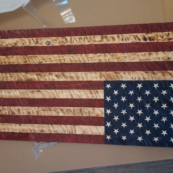 Marine Corps Wood Flag, USMC Wall Decor, USMC Flag, Marine Wood Flag ...