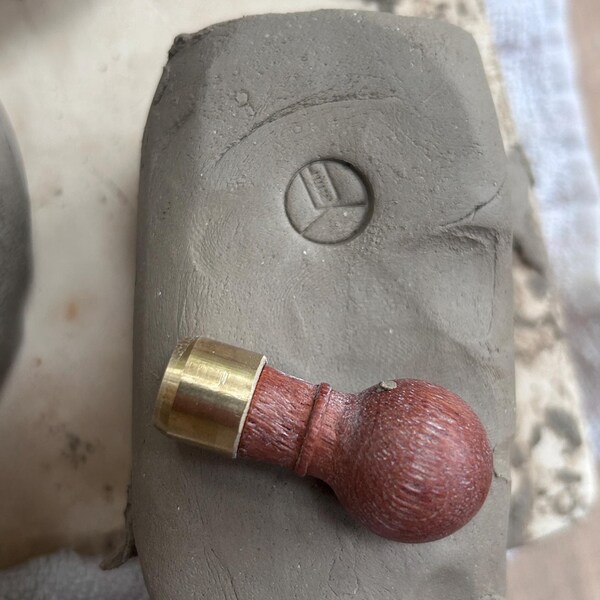 Initial and Date Clay Designs, Custom Pottery Stamp of Initials, Custom ...