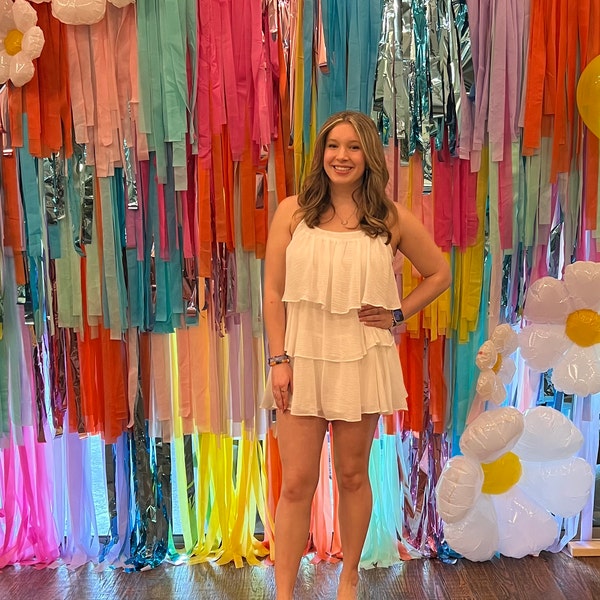 Fun and Bright Colorful Party Backdrop/bridal Shower Party Backdrop ...