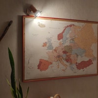 Mellow Blue World Map Poster Accurate Big Wall Map Print - Etsy Canada