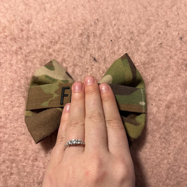 Army Name Tape Bow, Military Bow, Personalized, Air Force Bow, OCP ...