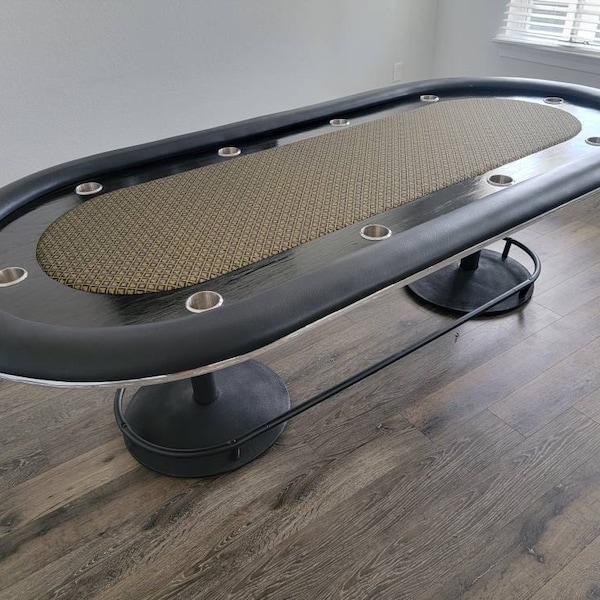 DIY 8' Premium Custom Racetrack Poker Table Building Kit - 13 Color ...