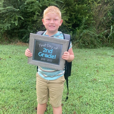 First Day of School Sign 8th Grade Chalkboard First Day - Etsy