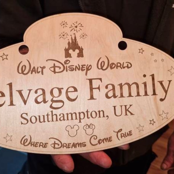Disney Themed Pram Sign - Stroller Sign | Personalised Push Chair Sign ...