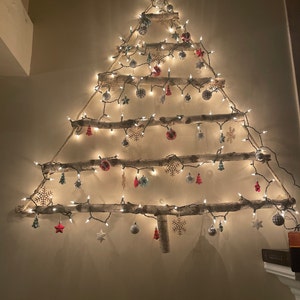 Birch Log Hanging Christmas Tree - Etsy