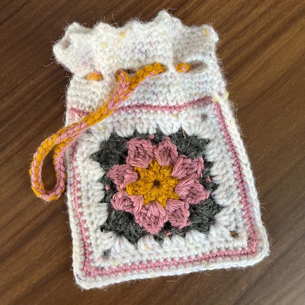 Daisy Puff Granny Square Crochet Pattern Easy Crochet Pattern Granny ...