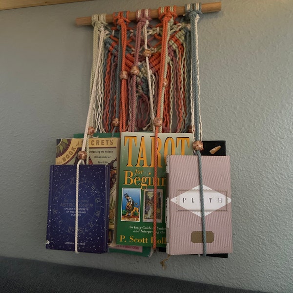 Bee Book Hanger / Knotandtyet Bookshelf / Hanging Bookshelf / Home ...