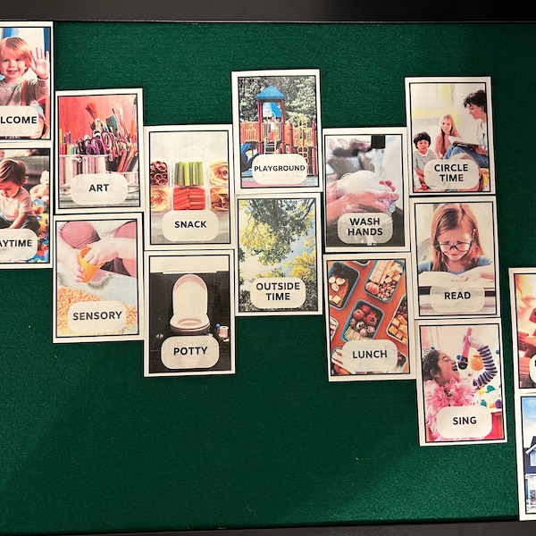 Classroom Routine Cards - Daycare / Preschool / Kindergarten / Autism ...