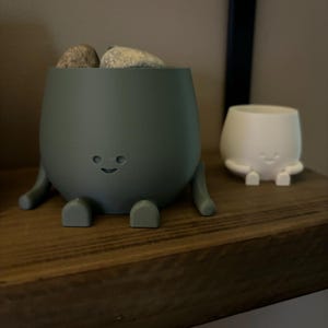 Green Plant Pot Face Happy Cute Plant Pot Decoration Indoor Planter Pot ...