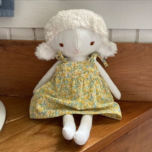 Lamb Sewing Pattern PDF - Make a Cloth Lamb Doll / Stuffed Animal Toy ...