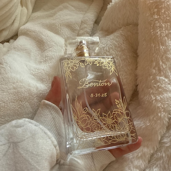 Engraved Refillable Perfume Cologne Bottle | 3.4 Oz | Gifts Birthday ...
