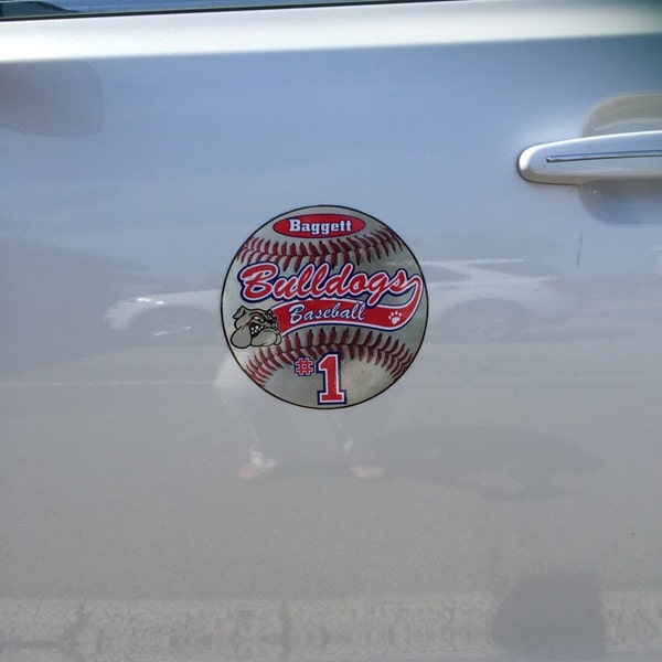 Baseball Car Magnet, Baseball Magnet, Car Magnet, Baseball, Team Magnet ...