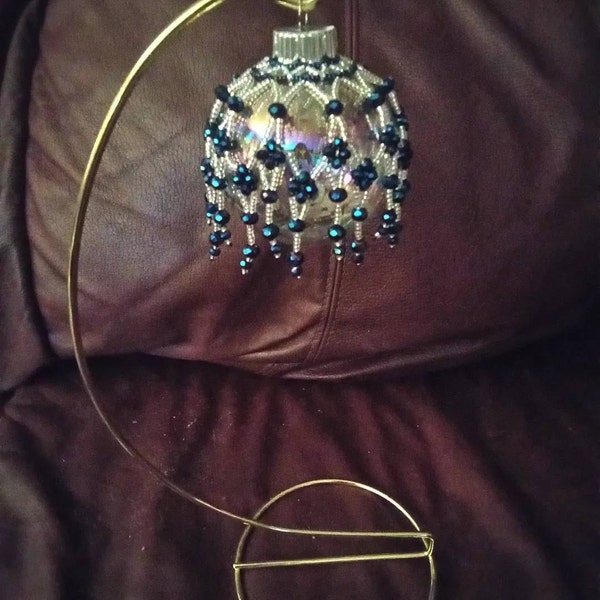 Easy Beaded Ornament Dripping With Swarovski Bicones or Czech Fire ...