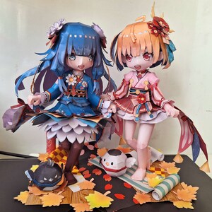 Vtuber, Marine , Papercraft , Pepakura, 3D Model Paper , PDF Template ...