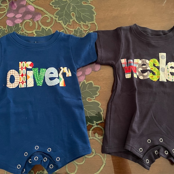 Baby Boy Romper/personalized Romper/baby Shower Gift/baby Toddler ...