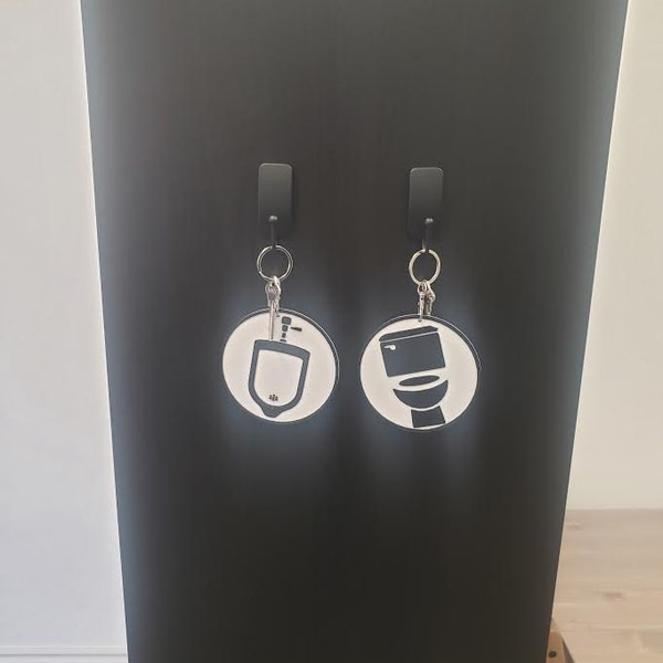 Small Round Urinal or Toilet Sign for Labeling Bathrooms and Restrooms ...