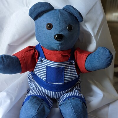 TEDDY BEAR DUNGAREES overalls Pdf Pattern. Fits 15-18 Inch Teddy Bears ...