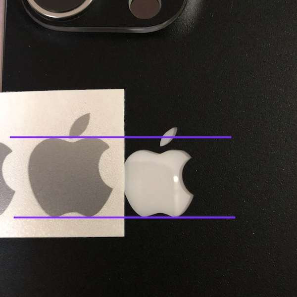Logo Color Swap Sticker for iPhone Apple Color Changer Decal - Vinyl ...