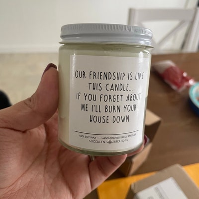 Friendship Candle, Best Friend Gift, Friendship Gift, Friend Gift, Our ...
