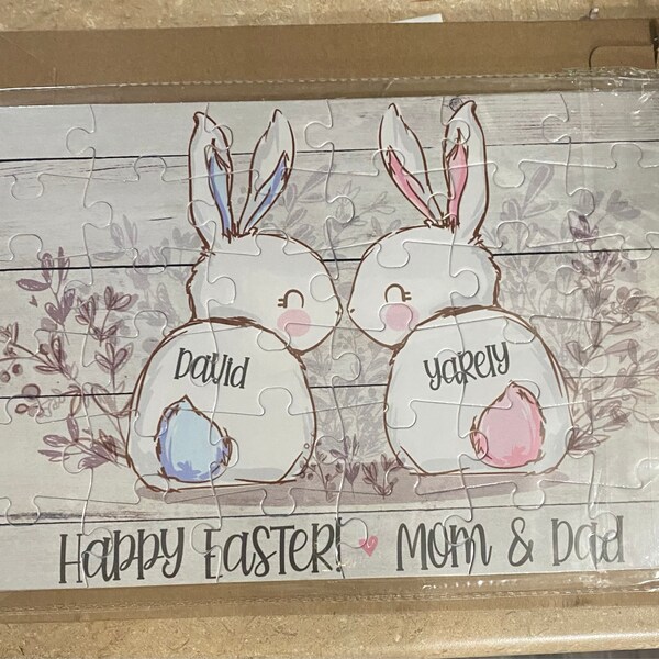Easter Gift Puzzle | Happy Easter Personalized Puzzle | Boy or Girl ...