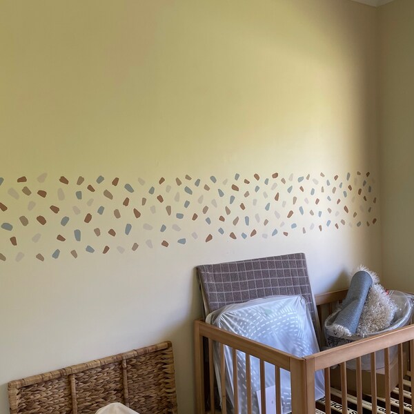 Spot Wall Decal, Polka Dot Wall Stickers, Confetti Wall Decals (blue ...