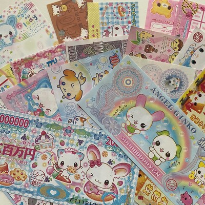 Rare 71-piece Kawaii sweets and Desserts Themed Japanese Sticker Flake ...