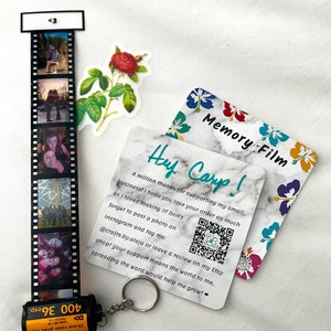 Memory Film Keychain 1-10 Photos Personalized Camera Roll - Etsy