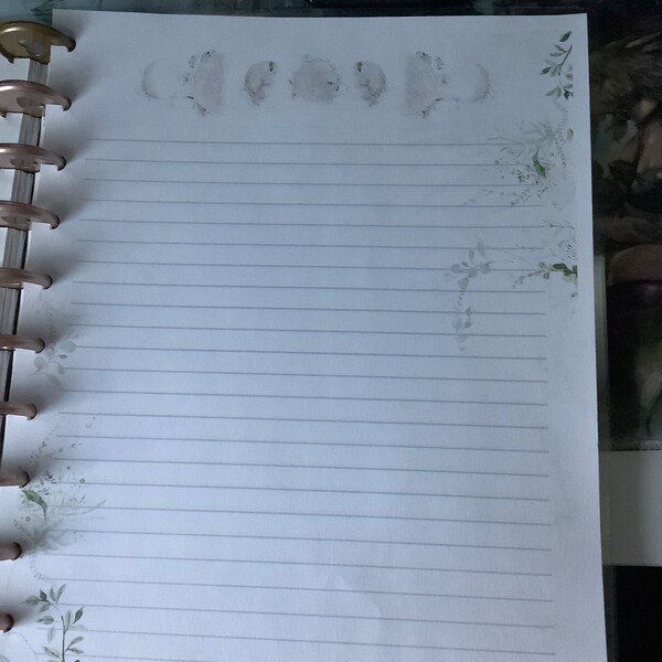 5.5x4.2 Bloom Printable Flat Note Card & Tent Note Card Sta-87/instant ...