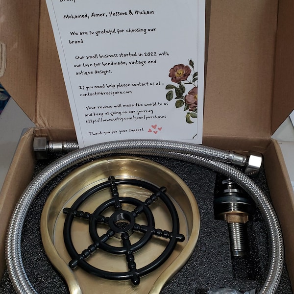 Unlacquered Brass Glass Rinser for Kitchen Sinks, Kitchen Sink ...