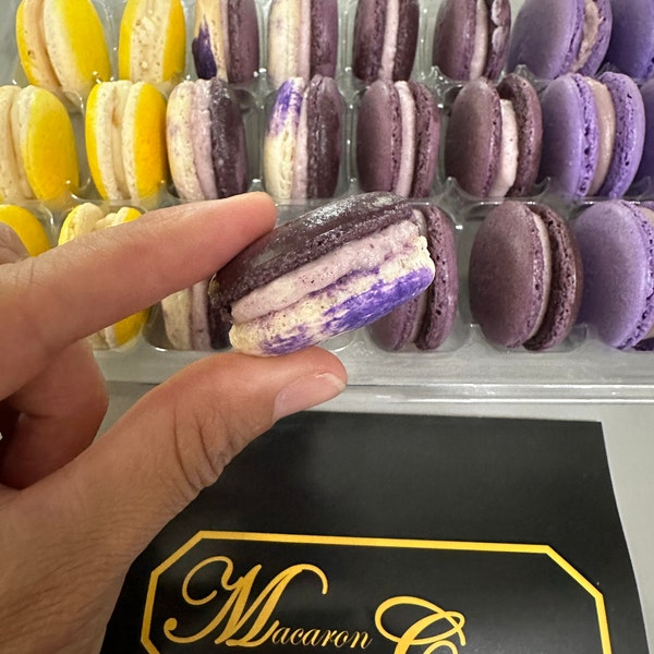 6 Pack Ube Macaron - Etsy