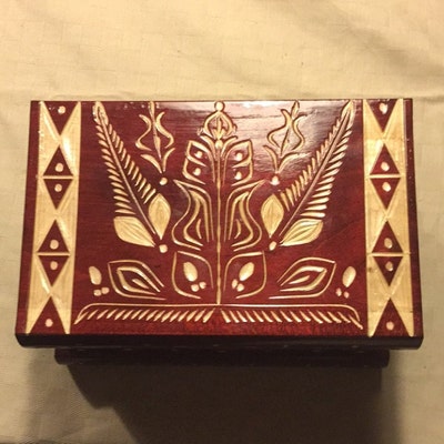 Jewelry Box Magic Box Mystery Box Big Puzzle Box Red Secret - Etsy