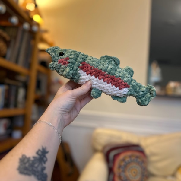 No-sew Crochet Trout PDF Pattern| Intermediate US Crochet Pattern| DIY ...