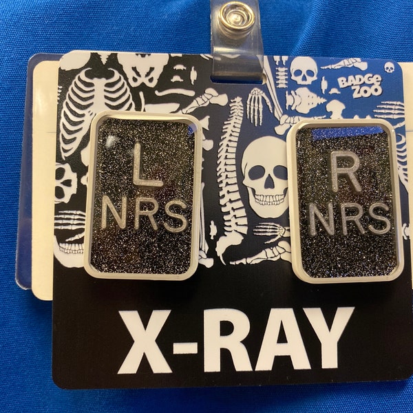 Solid Color X-ray Marker Set - White Border Xray Markers - Glitter X ...