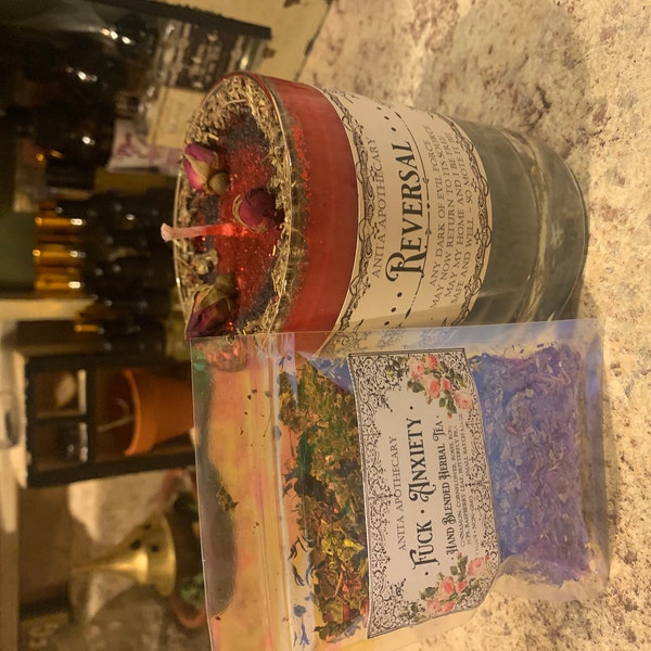 Reversal ~ Hoodoo Reverse Candle, Witches Spell Candle, Spell Candle ...