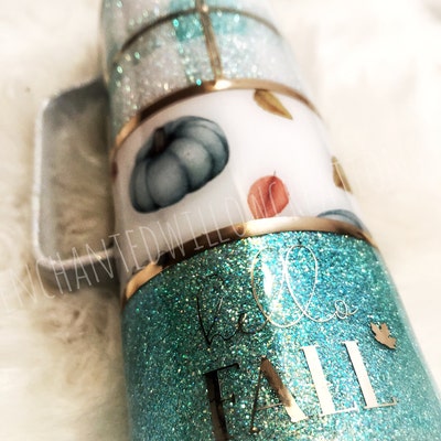 Watercolor Autumn Fall Vinyl Sheets Leaves Pumpkins Print Adhesive ...