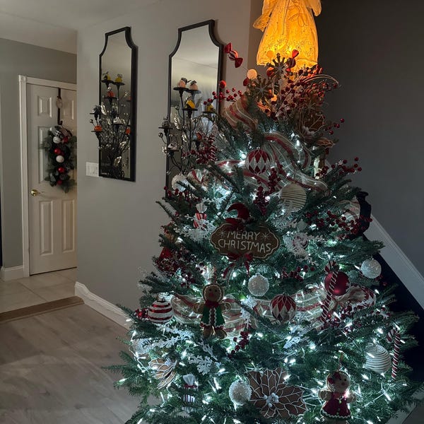 Nightmare Inspired Tree Topper Large Christmas Tree Topper, Black White ...