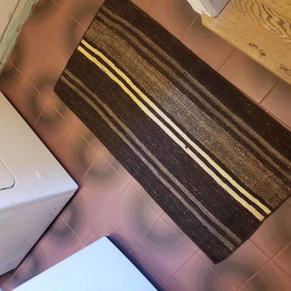 Colorful Runner Rug, Vintage Rag Runner Rug, Scandinavian Rag Rug ...