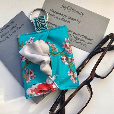 Lens Cleaning Cloth Pouch With Microfibre Cloth - Etsy